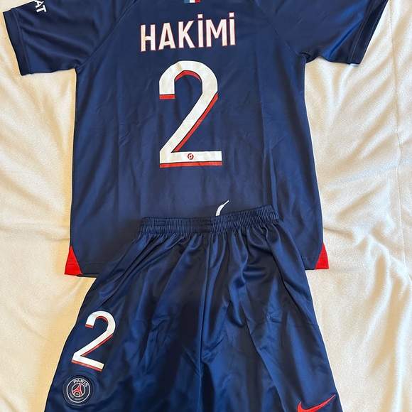 Shirts & Tops | Achraf Hakimi Psg 223 Jersey Shorts Kit Kids Size 24 26 ...